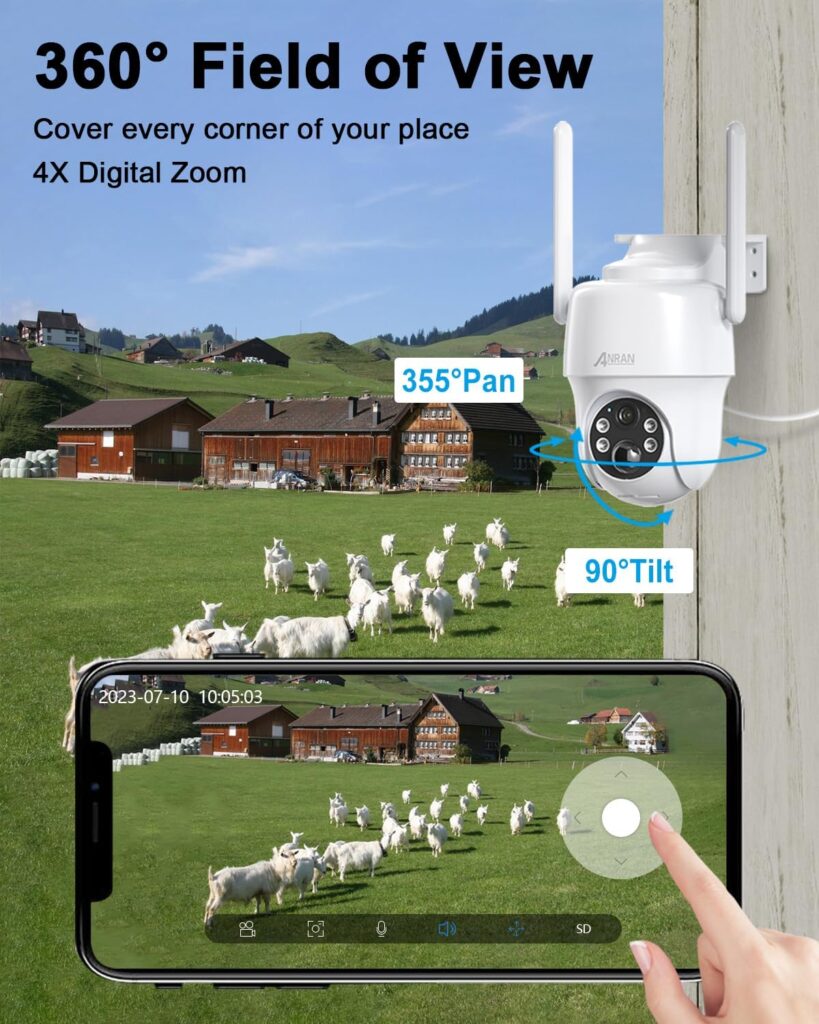 Anran 2K Battery-Powered 4G Security Camera – ANRAN
