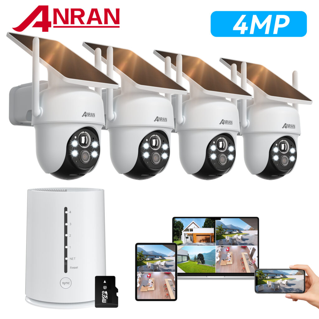 ANRAN 2K Wireless Outdoor Security Camera with Spotlight, Waterproof ...