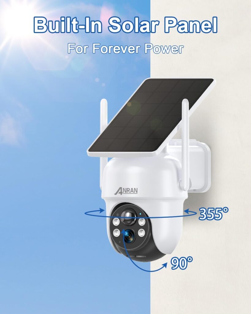 ANRAN Security Cameras Outdoor Wireless, 2 Cam-Kit, 4MP FHD Home ...