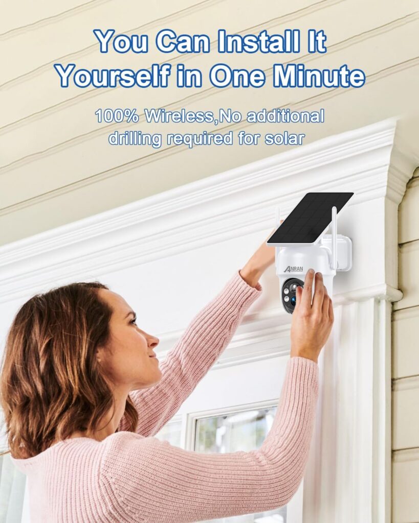 ANRAN Security Cameras Outdoor Wireless, 2 Cam-Kit, 4MP FHD Home ...