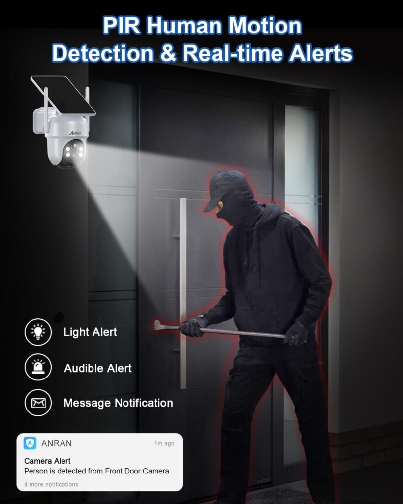 ANRAN Security Cameras Outdoor Wireless, 2 Cam-Kit, 4MP FHD Home ...